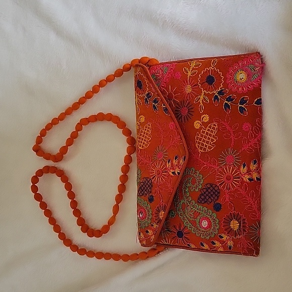 Bags | Pakistani Indian Ethnic Embroidered Envelopes Clutch Bag Boho ...